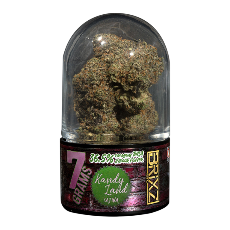 BRIXZ NYC THC-A EXOTIC FLOWER 7GM KANDY LAND (SATIVA) -BOX OF 5 JAR - crowndistro