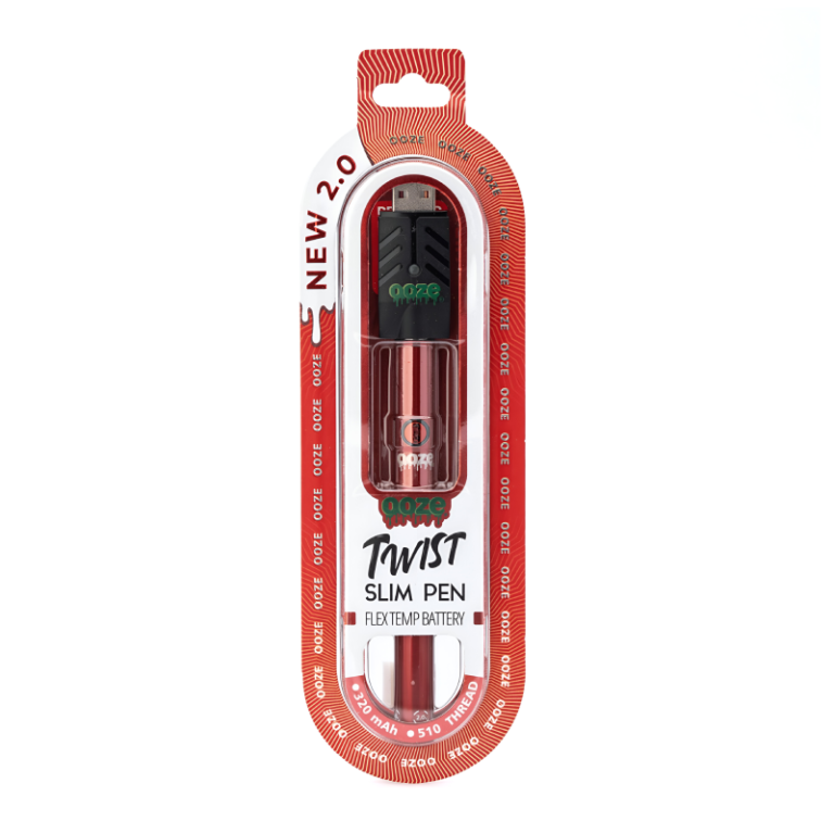 OOZE TWIST SLIM PEN 2.0 RUBY RED - crowndistro